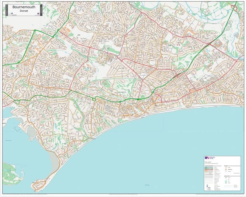 Bournemouth Street Map - 2024