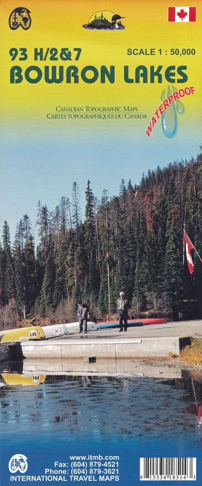Bowron Lakes - Canoe Route Map - ITM