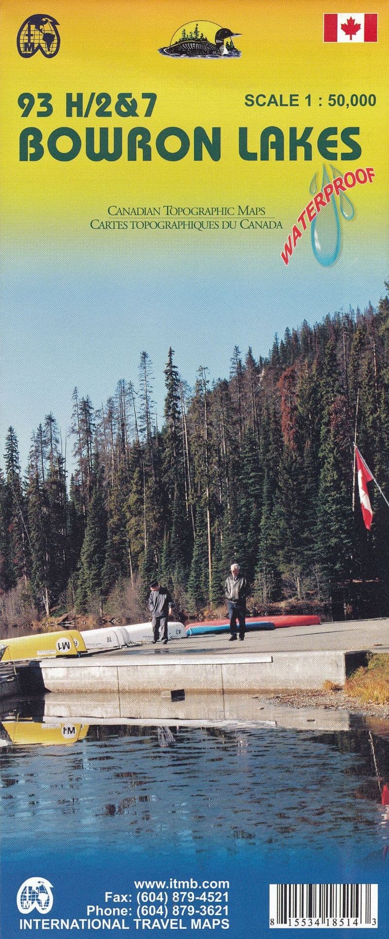 Bowron Lakes - Canoe Route Map - ITM