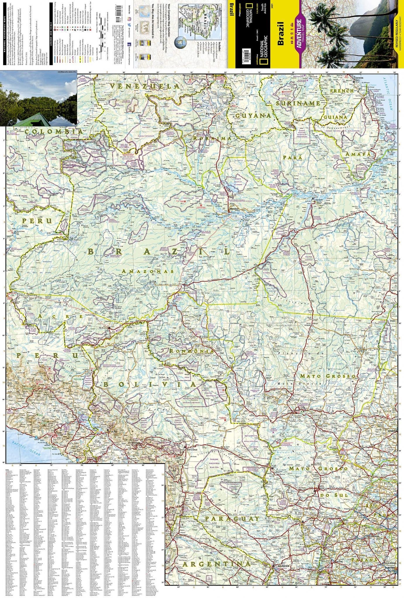 Brazil Adventure Map - National Geographic