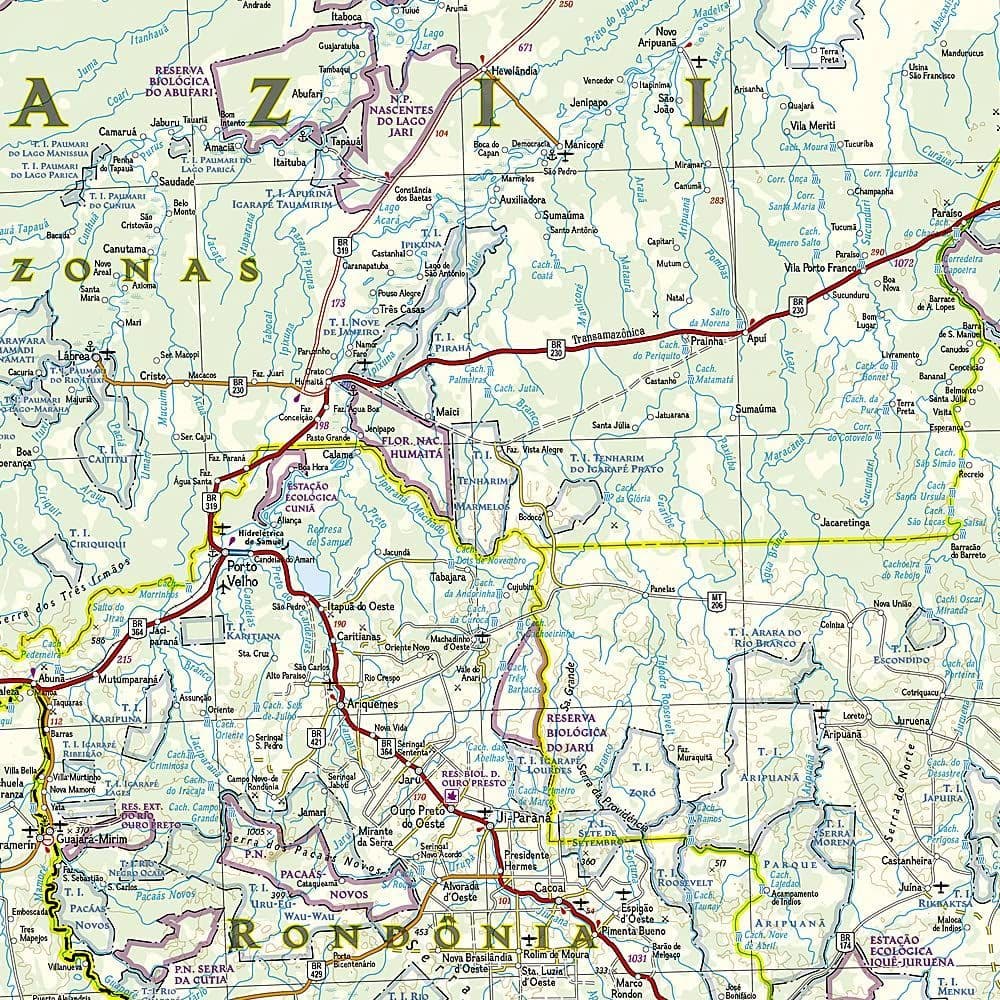 Brazil Adventure Map - National Geographic