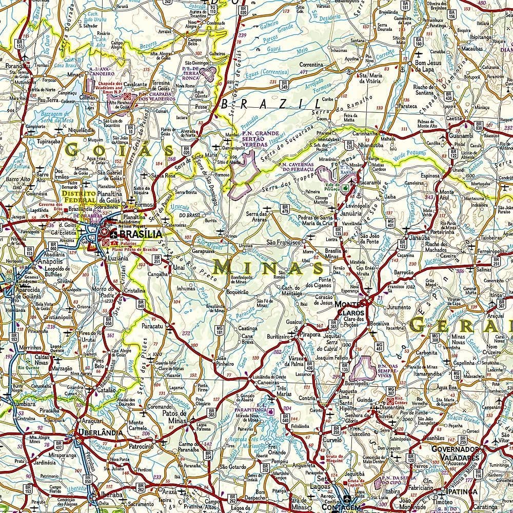 Brazil Adventure Map - National Geographic