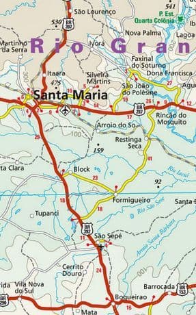Brazil - South - Road Map - Reise