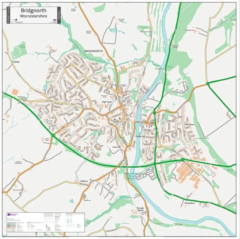 Bridgnorth Street Map - 2024
