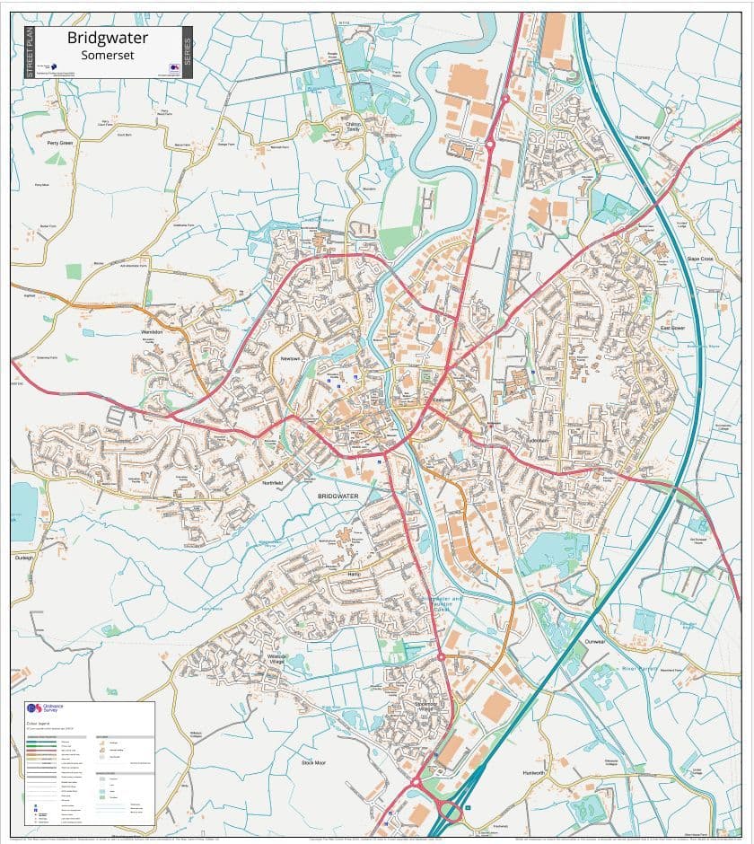 Bridgwater Street Map - 2024