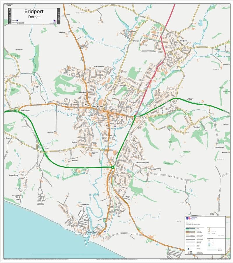 Bridport Street Map - 2024