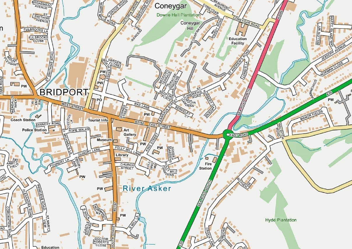 Bridport Street Map - 2024