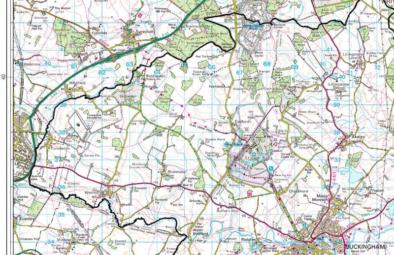 Buckinghamshire - Extra Large County Wall Map - 100 x 166cm