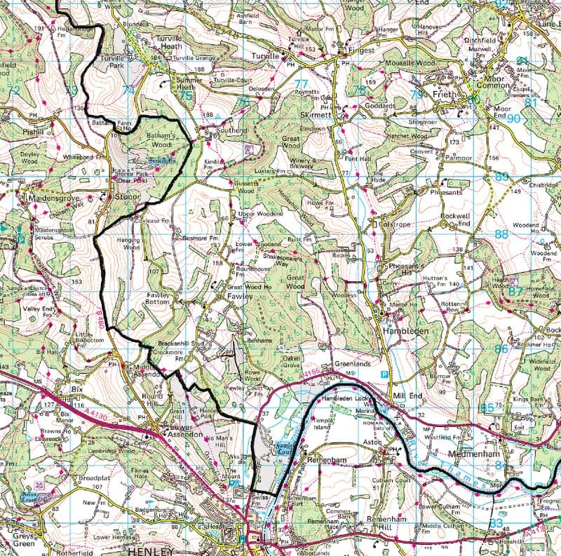 Buckinghamshire - Extra Large County Wall Map - 100 x 166cm