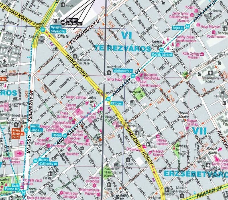 Budapest - Street Map - Comfort & x28;EXP& x29;