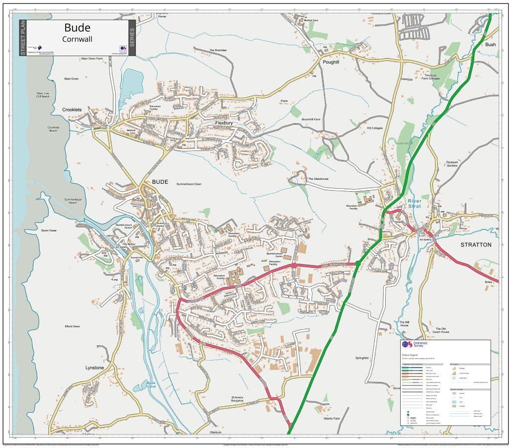 Bude Street Map