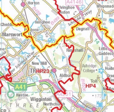 Build Your Own Map Postcode Districts Map