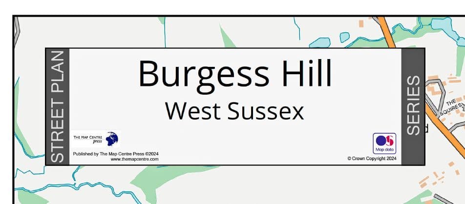 Burgess Hill Street Map - 2024