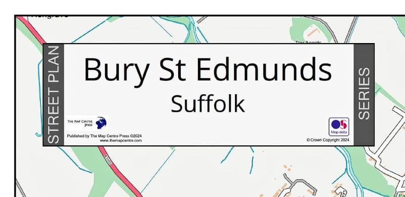 Bury St Edmunds Street Map - 2024