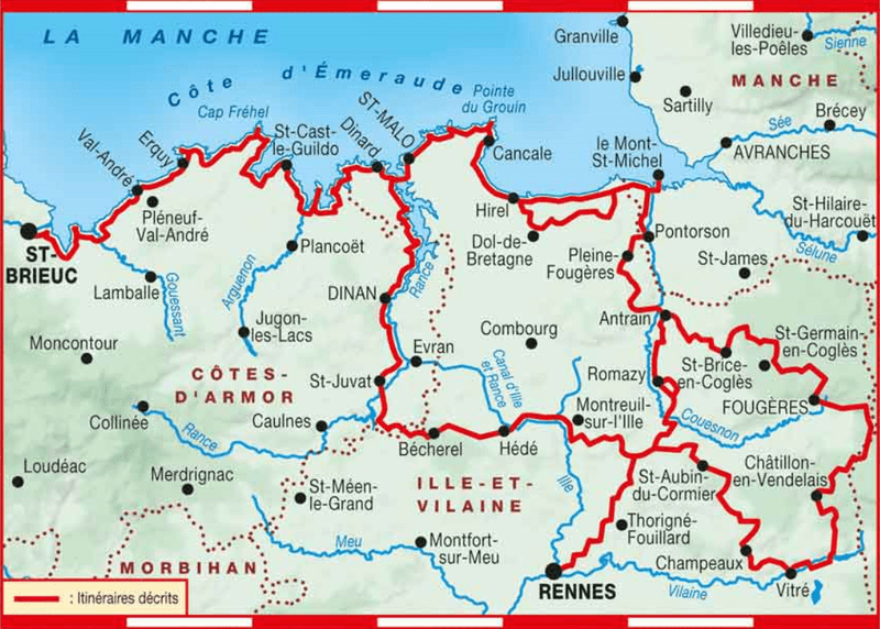 Côte d Emeraude GR34/GR37/GR34C/GR39 Topo Guide 345