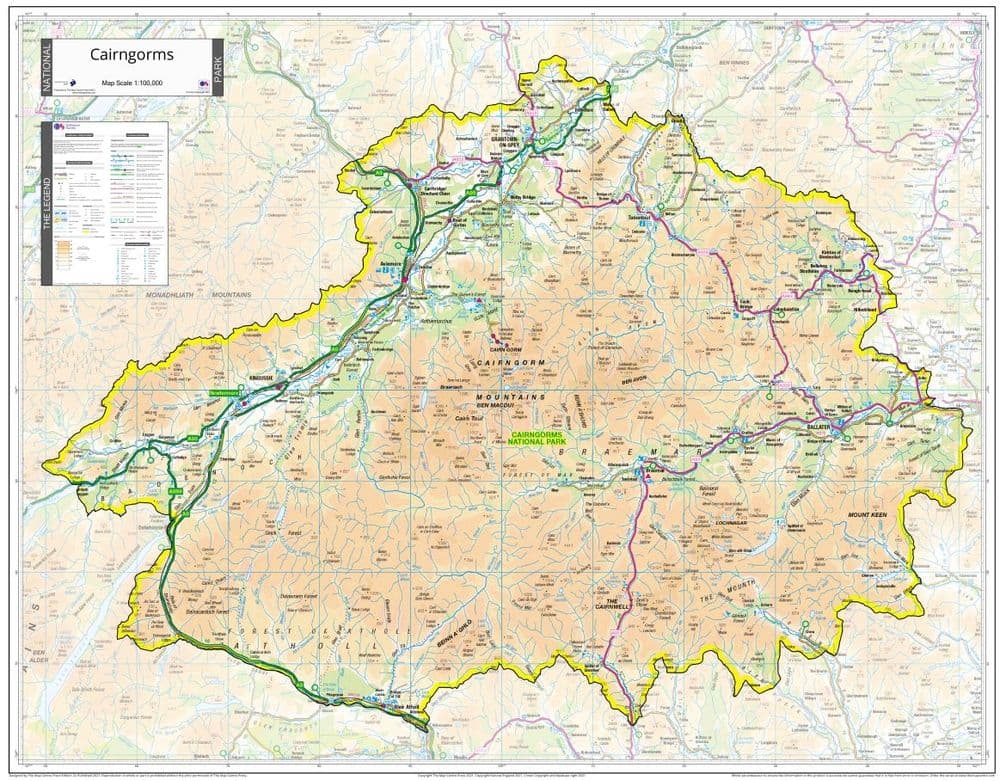Cairngorms National Park - Wall Map