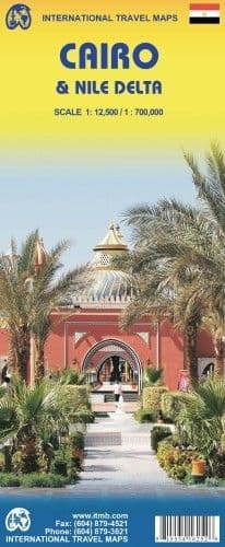 Cairo City & Nile Delta Travel Map