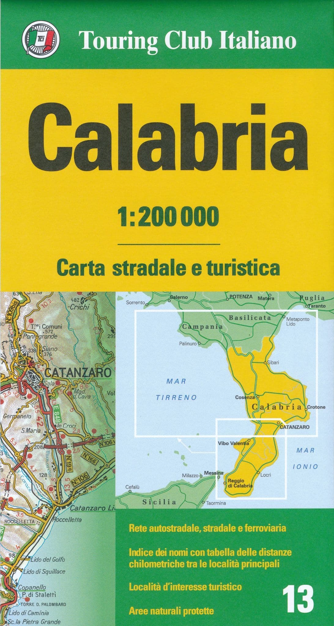 Large Detailed Map Of Calabria With Cities And Towns