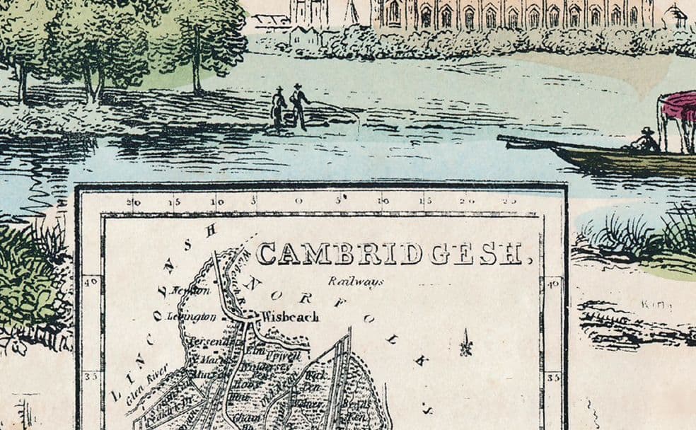 Cambridgeshire - by Reuben Ramble - Reproduction County Map
