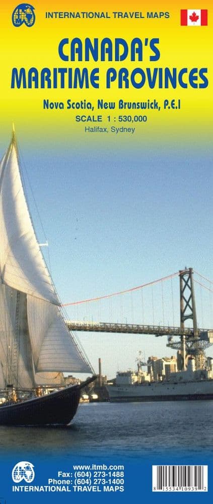 Canada s Maritime Provinces Travel Map