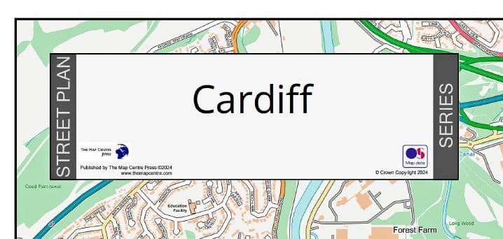 Cardiff Street Map - 2024