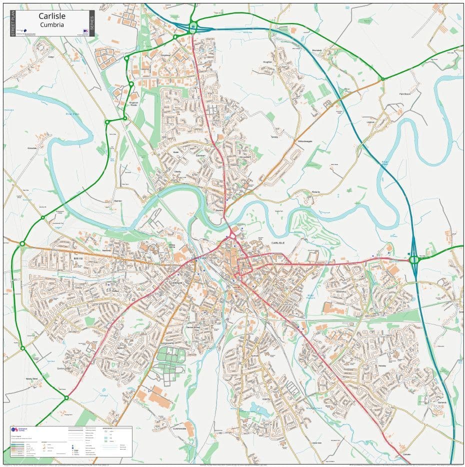 Carlisle Street Map - 2024