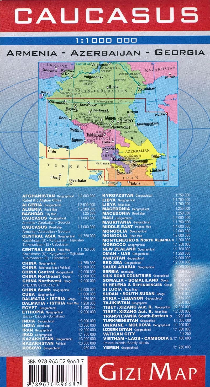 Caucasus - Road Map - Gizi