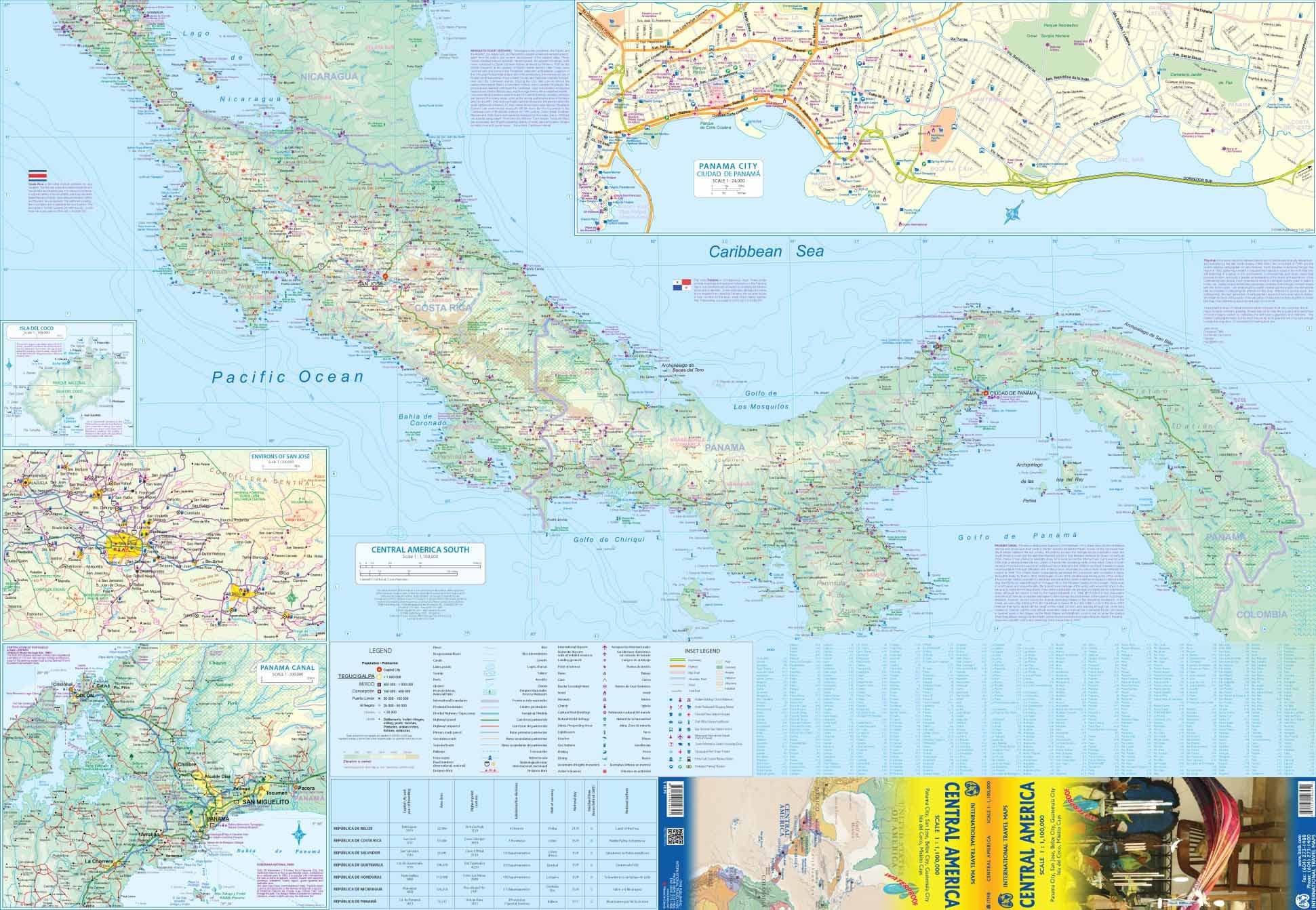 Central America Travel Map - ITM