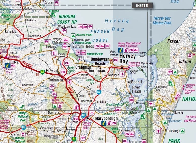 Central Queensland Adventure Map - Hema 2 200