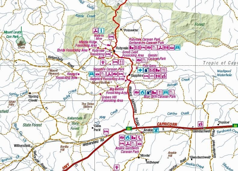 Central Queensland Adventure Map - Hema 2 200
