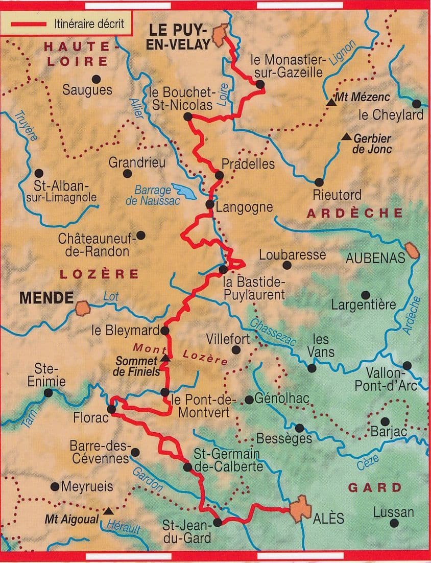 Chemin de Stevenson GR70 Topo Guide 700