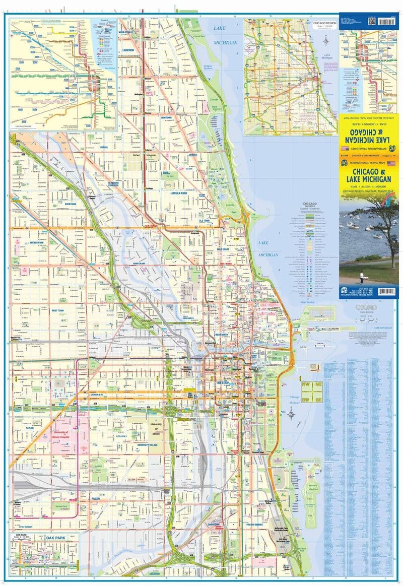 Chicago & Lake Michigan Travel Map