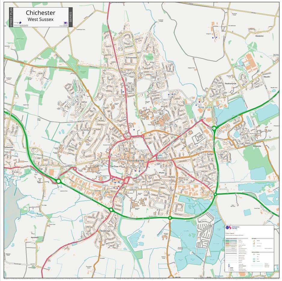 Chichester Street Map - 2024