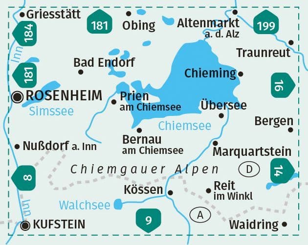 Chiemsee / Chiemgauer Alpen - Kompass 10
