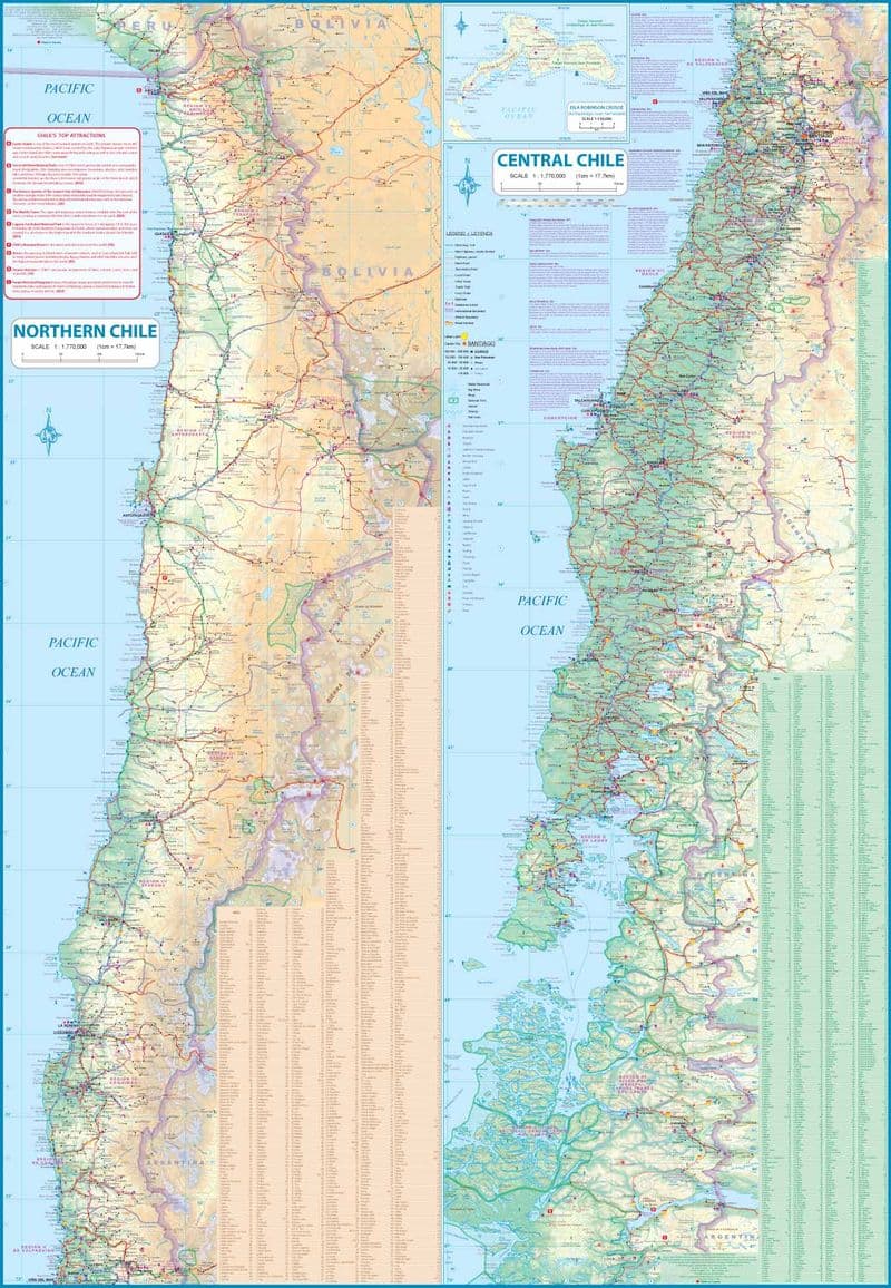 Chile Travel Map - ITM