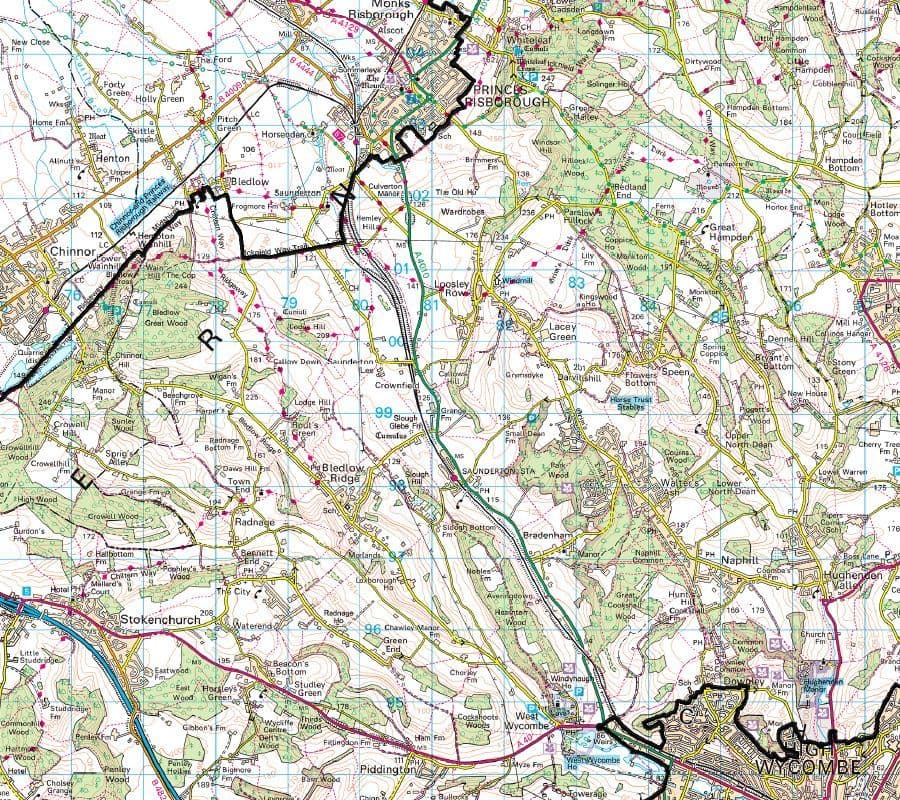 Chilterns - AONB Wall Map - 2024