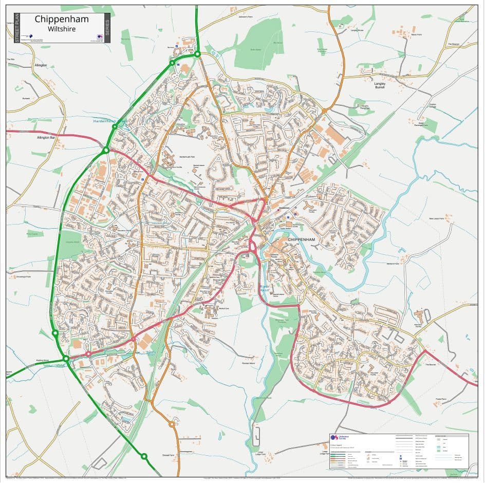Chippenham Street Map 2024