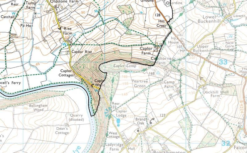Civil Parish Wall Map with Ordnance Survey Mapping