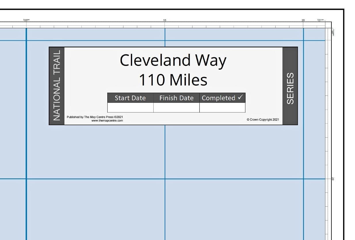 Cleveland Way - Wall Map