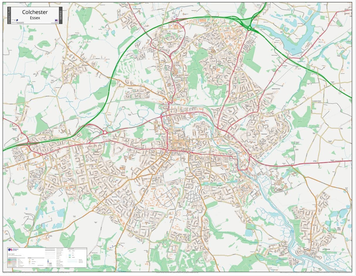 Colchester Street Map - 2024