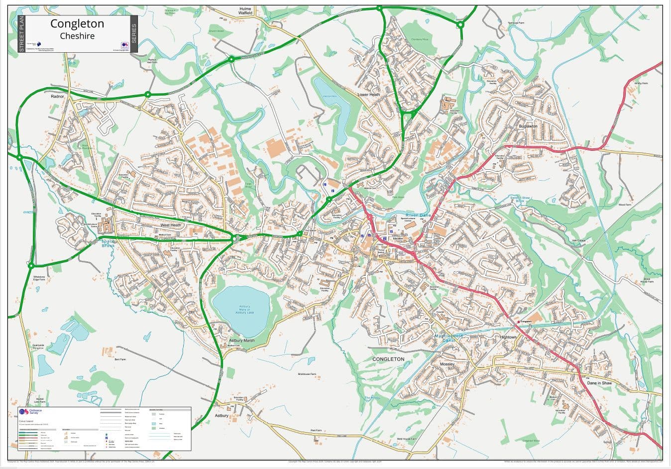 Congleton Street Map - 2024
