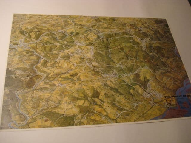 Contour Map of The Forest of Dean