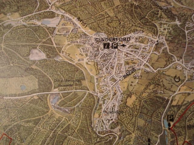 Contour Map of The Forest of Dean