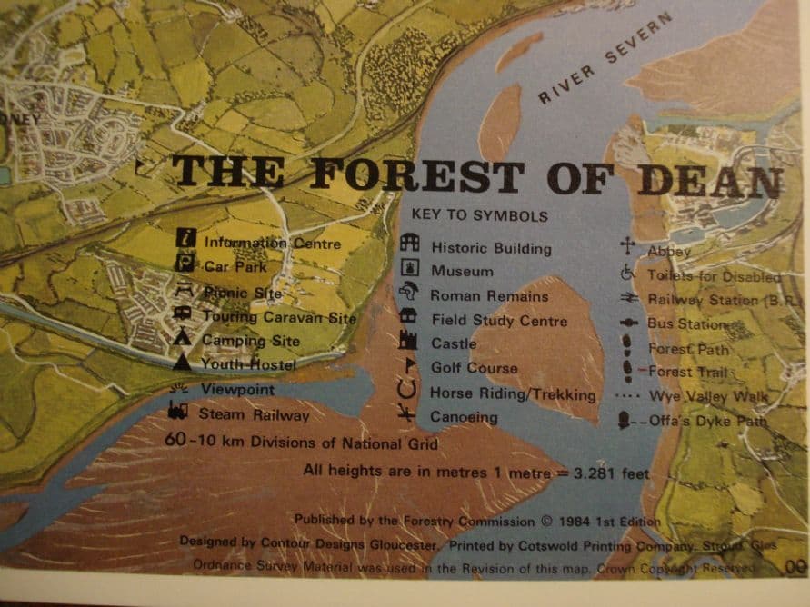 Contour Map of The Forest of Dean