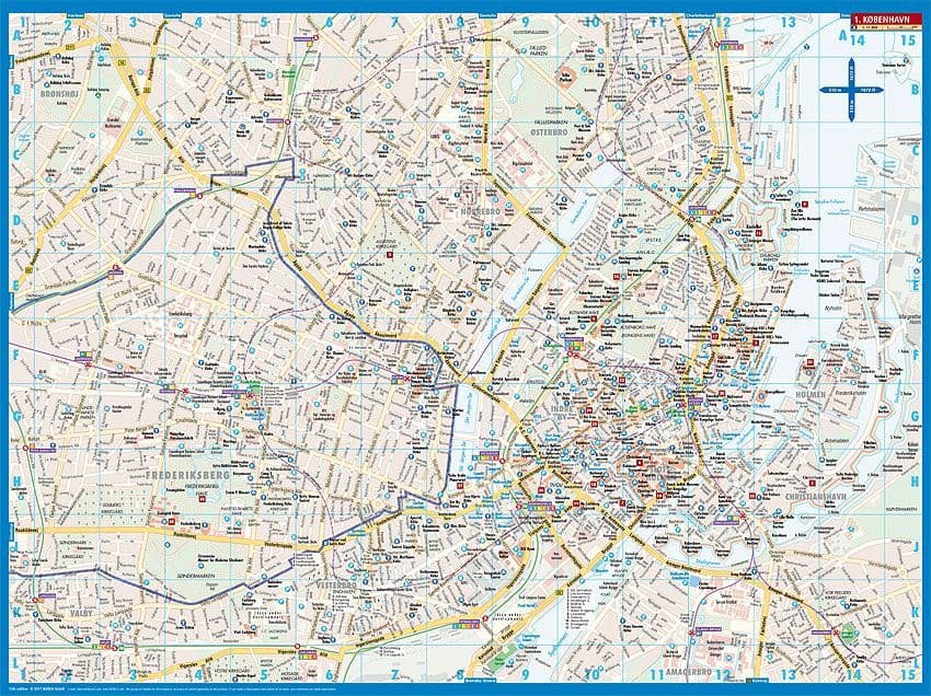 Copenhagen - Street Map - Borch