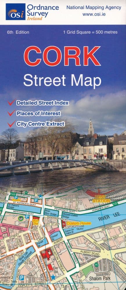 Cork City Street Map - Ordnance Survey Ireland