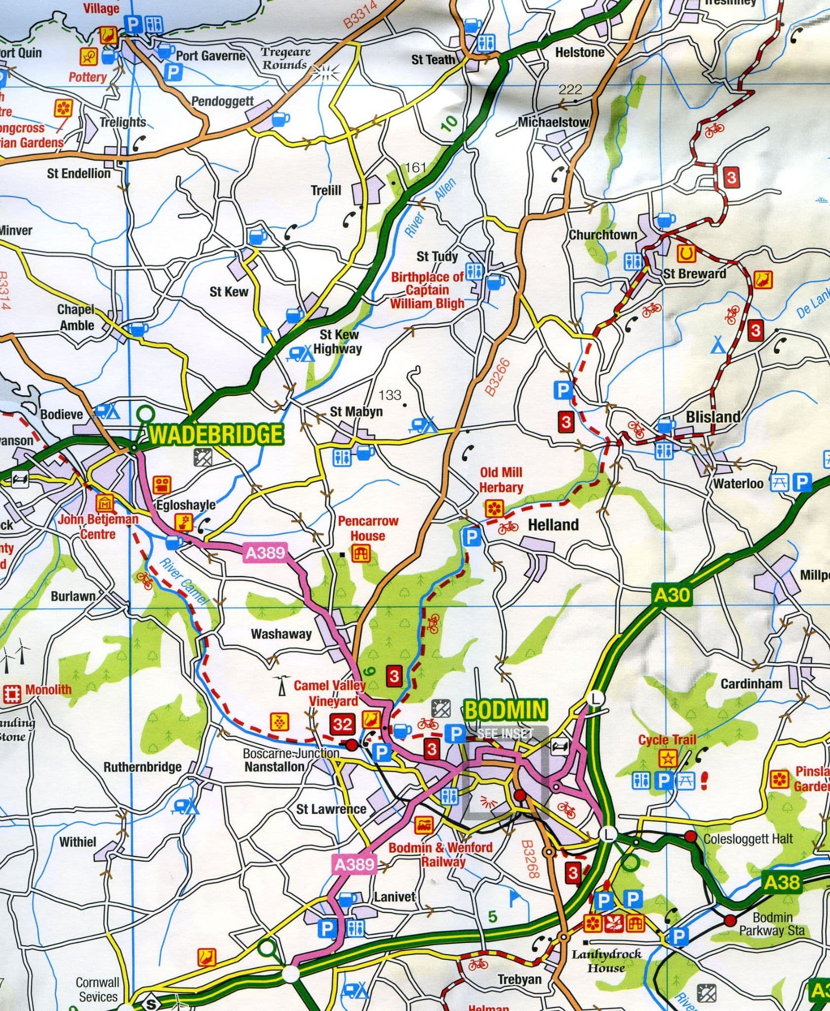 Cornwall - OS Tour Map