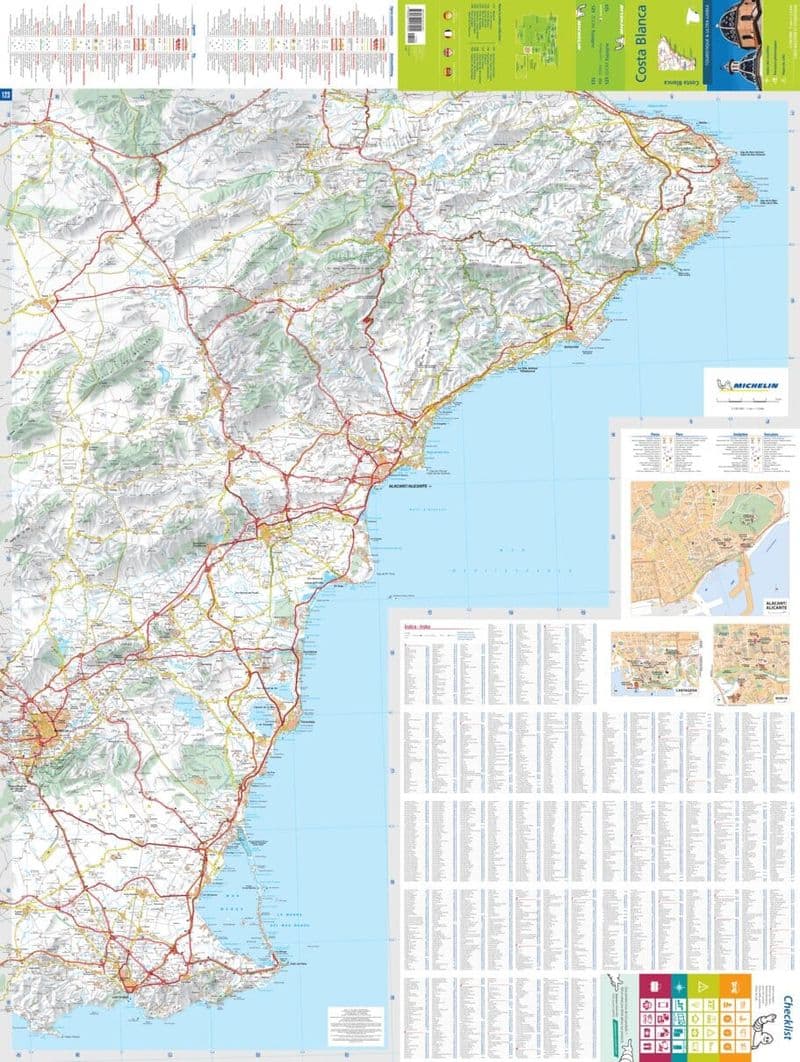 Costa Blanca - Michelin Zoom Map - 123