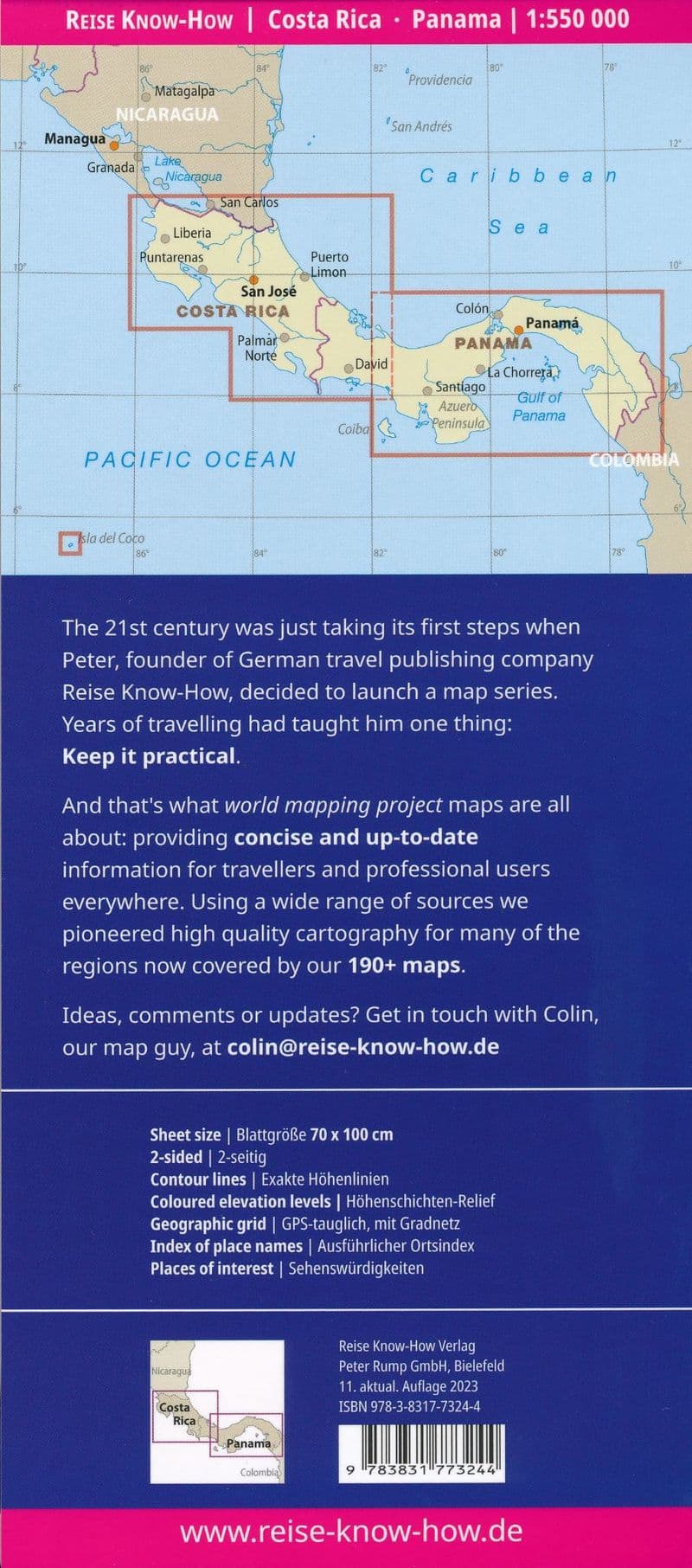 Costa Rica & Panama Road Map - Reise