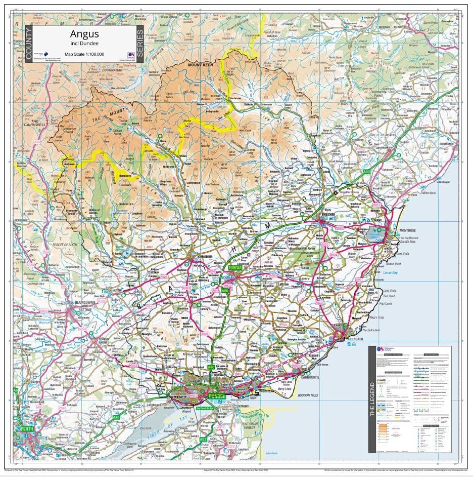 County Map of Angus - 2024